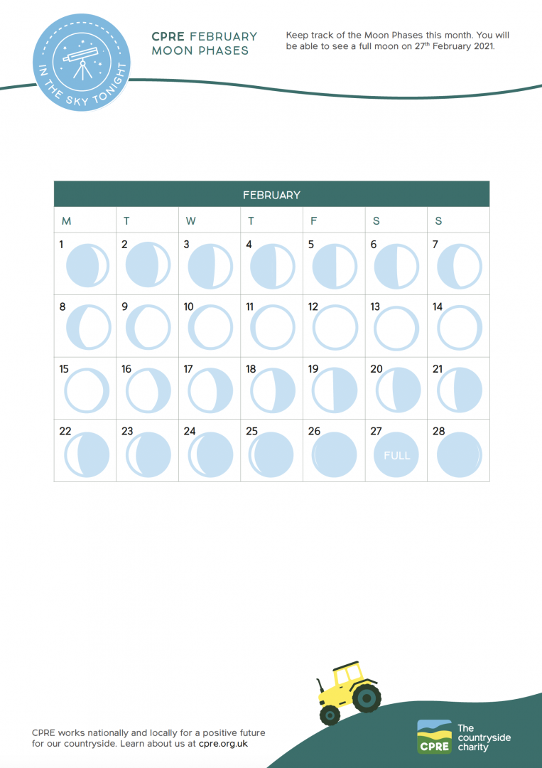 Phases of the Moon: February - CPRE Avon and Bristol